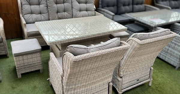 Sapcote Deluxe Reclining Lounge Set (Natural)